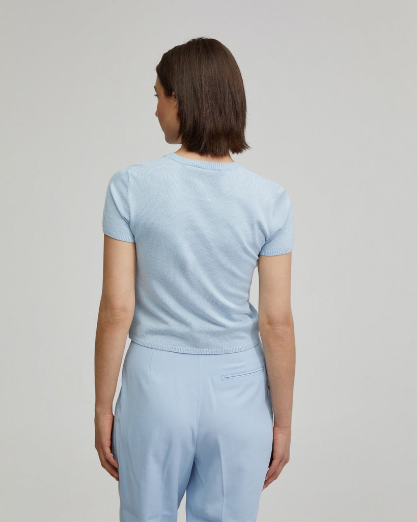 Olivia Crop Knit Top – Stylish Knit Essential for Layering or ...