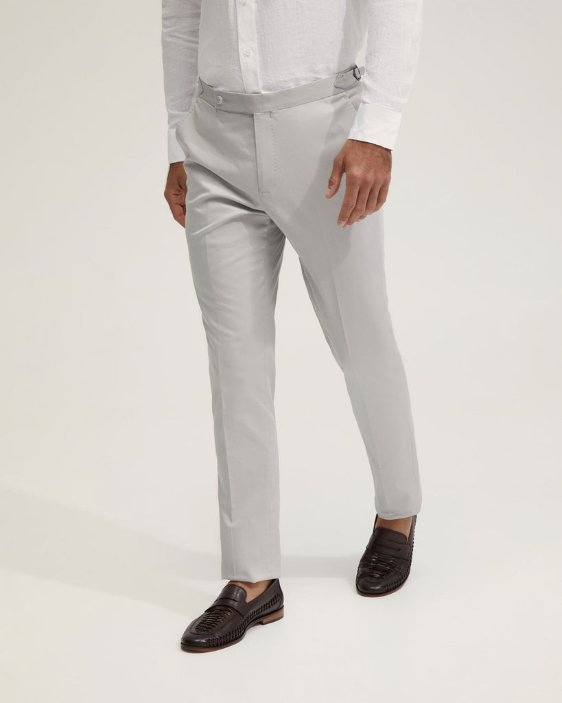 Byron Cotton Stretch Cuffed Trousers – Oxford Shop
