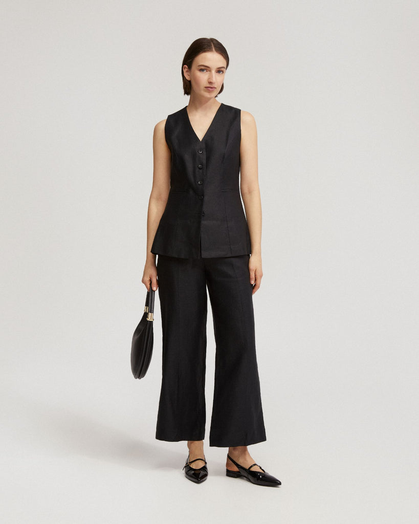 Alice Linen Waistcoat – Oxford Shop