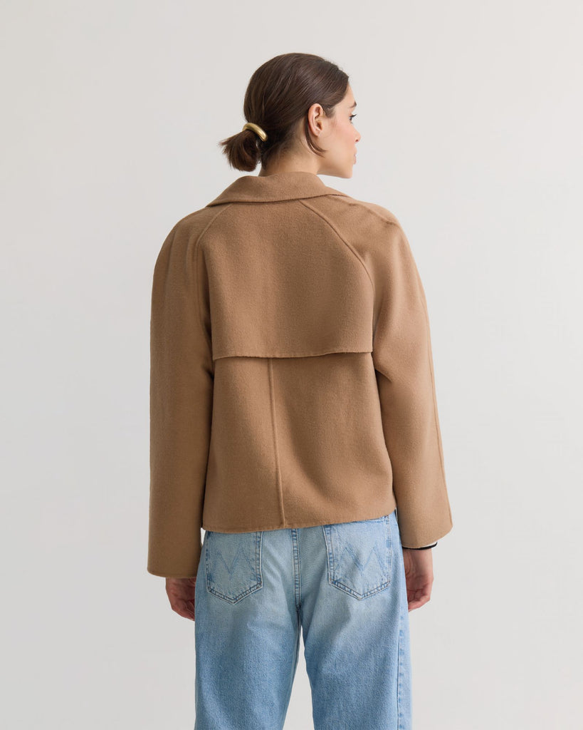 Daisy Wool Crop Trench Jacket – Oxford Shop