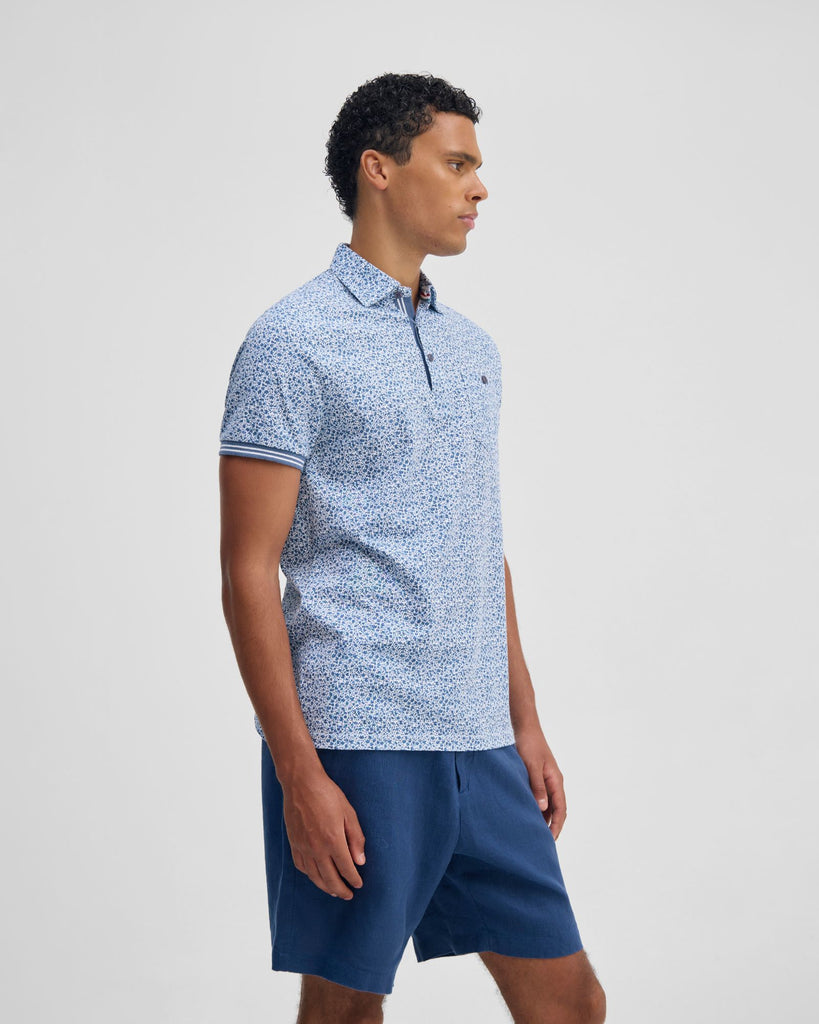 Milo Printed Jersey Polo – Oxford Shop