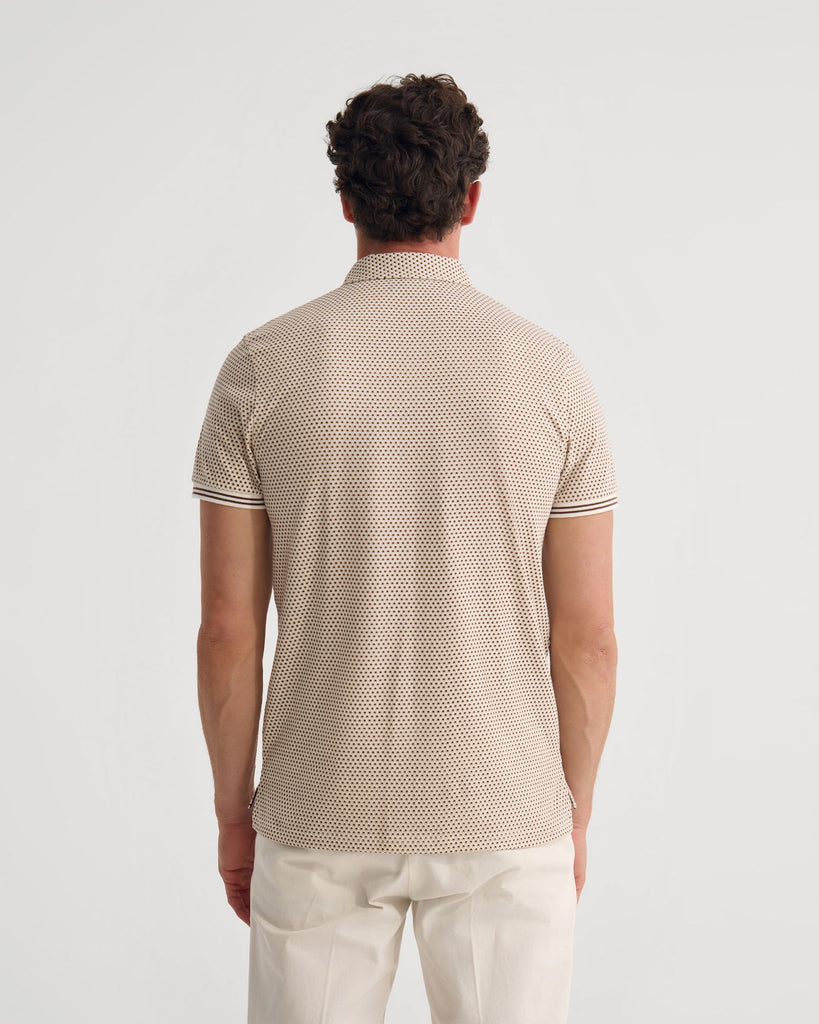 Milo Printed Jersey Polo With Pocket – Oxford Shop