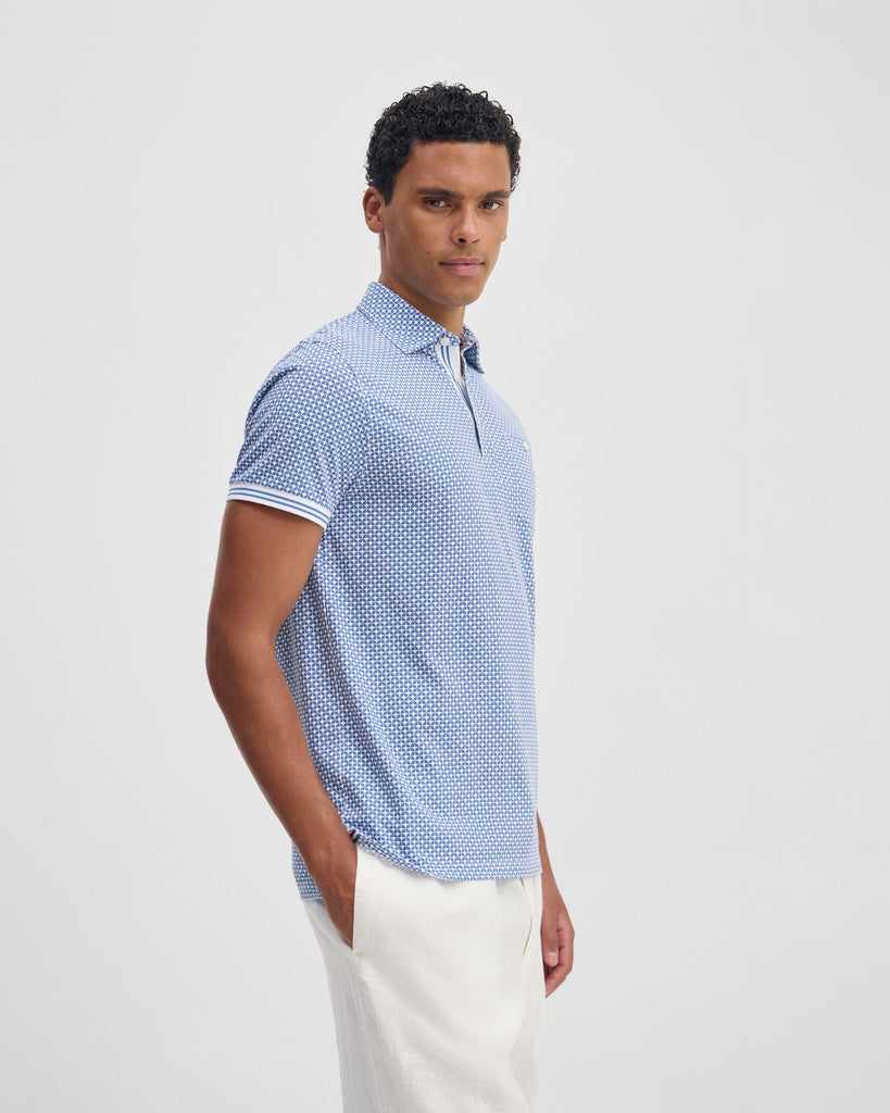Milo Print Jersey Polo With Pocket – Oxford Shop
