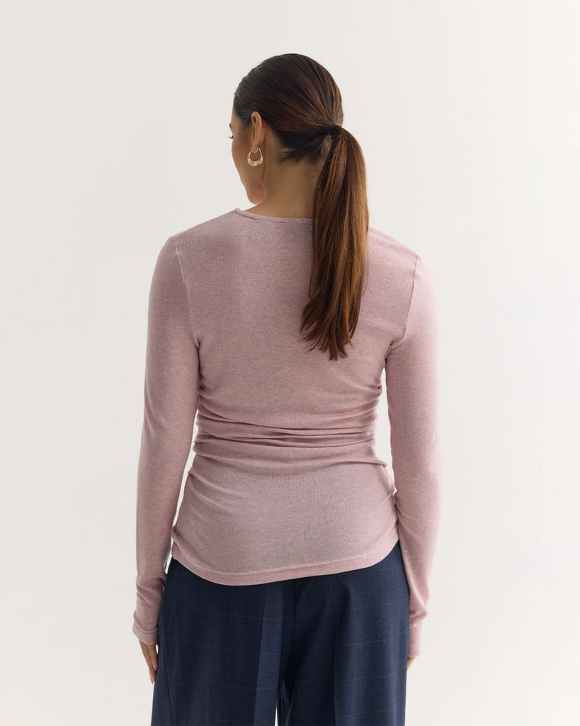 Lucy Fine Wool Knit Top – Oxford Shop