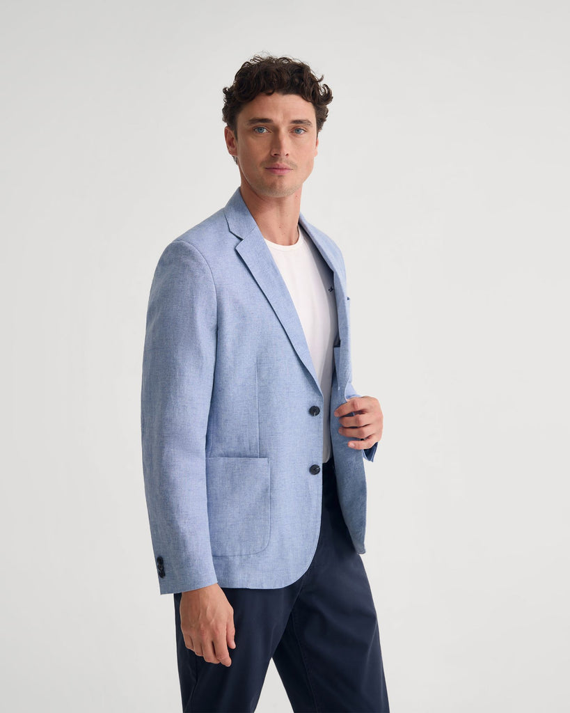 Milton Linen Blend Blazer – Oxford Shop