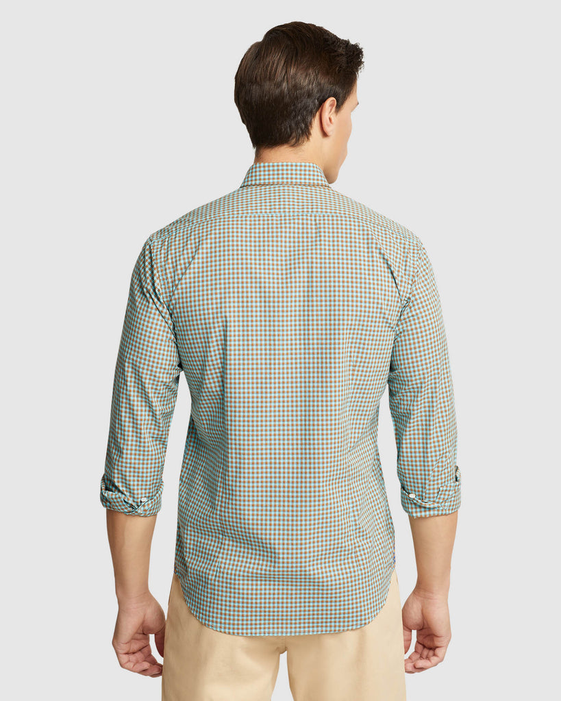 Kenton Checked Shirt – 100% Cotton, Slim Fit, Vibrant Colors for Smart ...