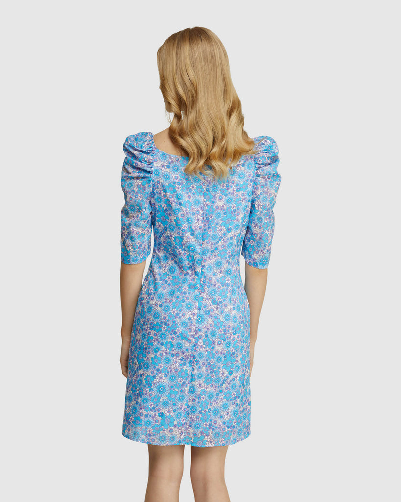 Princeton Cotton Retro Floral Dress – Oxford Shop